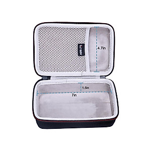 LTGEM Hard Travel Case for Focusrite Scarlett 2i2 /Solo (3rd Gen) USB Audio Interface (Internal Size:7 * 4.7 * 1.5 in)