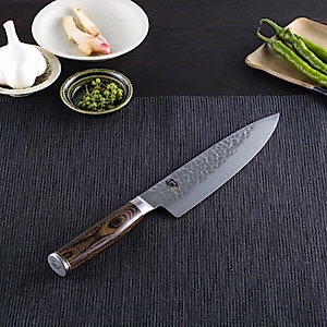 Shun Chef's Knife Cutlery Premier, 8 Inch, Brown