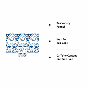 Pukka Organic Detox Tea, Aniseed, Fennel and Cardamom, Perfect for Inner Reset, Pack of 3 (60 Tea Bags)