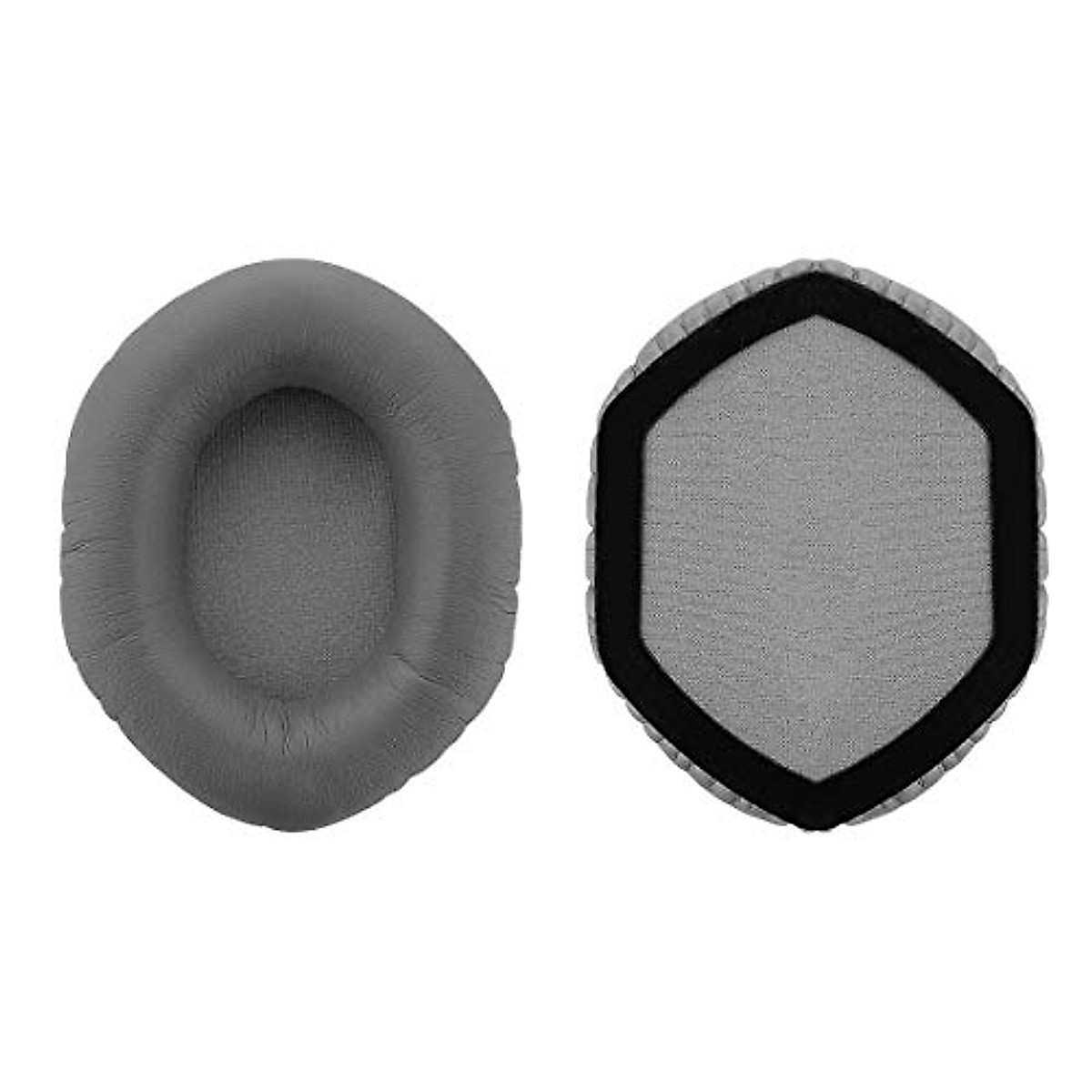 Geekria QuickFit Replacement Ear Pads for V-Moda Crossfade Wireless, M-100, LP, LP2 Headphones Ear Cushions, Headset Earpads, Ear Cups Cover Repair Parts (Grey)