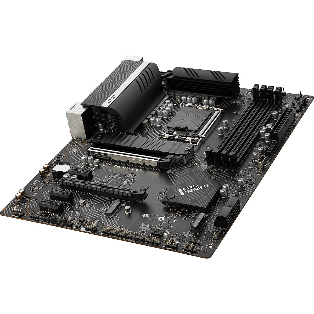 MSI PRO B660-A DDR4 Motherboard (ATX, 12th Gen Intel Core, LGA 1700 Socket, DDR4, PCIe 4, 2.5G LAN, M.2 Slots, USB 3.2)