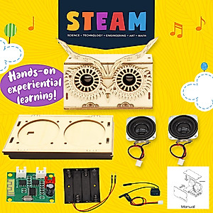 Build Bluetooth Speaker Kit Teen Girl Boy Gifts - Toys for Ages 8 9 10 11 12 13 14 15 16 and up - Gift for Teenage Girl Boy - Cool Stuff Gift Ideas for Teens - Novelty Toy Gifts for Kids or Friends