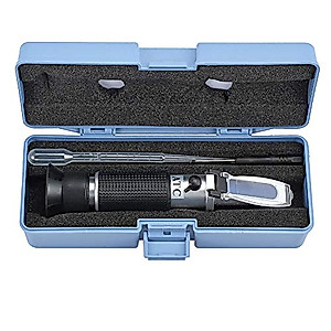 Alcohol Refractometer 0~80% for Liquor Spirit Alcohol Volume Percent Measurement with Automatic Temperature Compensation (ATC)