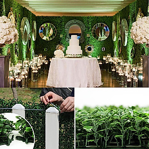 DearHouse 12 Pieces 20"x 20" Artificial Boxwood Panels Topiary Hedge Plant, Privacy Hedge Screen UV Protected Suitable for Outdoor, Indoor, Garden, Fence, Backyard and Decor