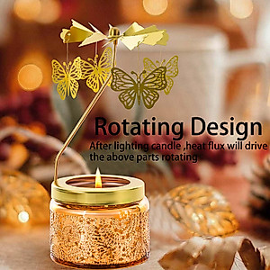 Butterfly Candle Gifts for Women, Unique Birthday Gift for Mom Sister Wife Best Friend Girlfriend Teacher Colleagues, Rotatable Scented Candles for Birthday, Christmas, Thanksgiving and Valentines