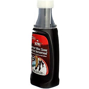 KIWI Instant Leather Wax Shine, Brown 2.50 oz (Pack of 3)