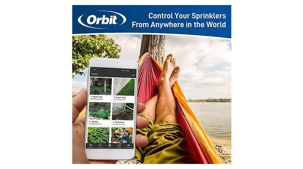 Orbit B-hyve 4-Zone Smart Indoor Sprinkler Controller | Eco-Friendly ...