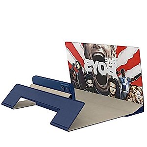 Screen Magnifier,ORETech 12" 3D Phone Screen Magnifier for Smartphone Enlarger HD Screen Amplifier Projector for Movie Video Leather Amplifying Screen with Phone Stand for All Smart Phone-Blue