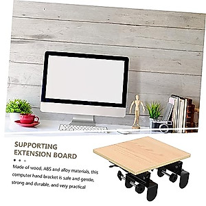 MAGICLULU Computer Hand Bracket Computer Tray Keyboard Tray Desktop Stand Computer Elbow Support armrest Shelf Computer Support Bracket Computer Hand Holder Foldable Extension Board Lengthen