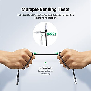 UGREEN USB B to USB C Printer Cable 3 FT, Nylon Braided USB C to USB B Printer Cable for MacBook Pro/Air, USB C MIDI Cable Compatible with Yamaha Piano MIDI Keyboard, DAC, DJ Controller for iPad Pro