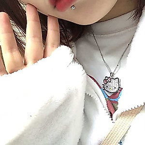 KURTCB Y2k Necklaces Accesories Grunge Cross Heart Butterfly Pearl Zinc Necklace Vintage Gothic Aesthetic Choker Necklace Set for Women Girls