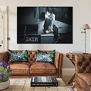 Anime Serial Experiments Lain Canvas Art Poster and Wall Art Picture Print Modern Family Bedroom Decor Posters Gifts 12x18inch(30x45cm)