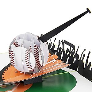 Teabug Cards Sports Themed Pop-Up Cards (baseball)