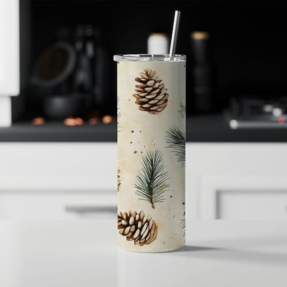 Medpol rustic christmas theme insulated tumblers coffee cup Gift，rustic christmas theme Drinking Glasses-Tea Cup-Coffee Mug tumbler with lid and straw 20 oz insulated tumbler cups