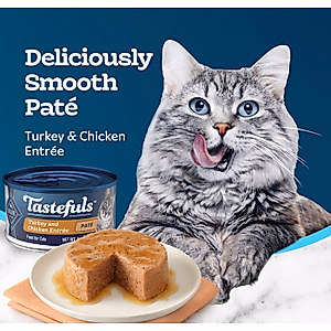 Blue Buffalo Tastefuls Chicken and Turkey Entree Wet Cat Food Pate, 3 oz., Case of 12