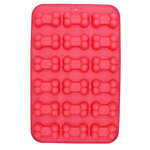 TopolMold 3-Pack 3D Dog Bone Candy Melt Silicone Mold (Puppy Treats, Chocolate Fondant, Candy Making Mould) - Oven Safe, Freezer Safe, Food-Grade 18-Cavity