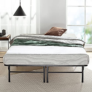 ZINUS SmartBase Heavy Duty Mattress Foundation / 14 Inch Metal Platform Bed Frame / No Box Spring Needed / Sturdy Steel Frame / Underbed Storage, Queen
