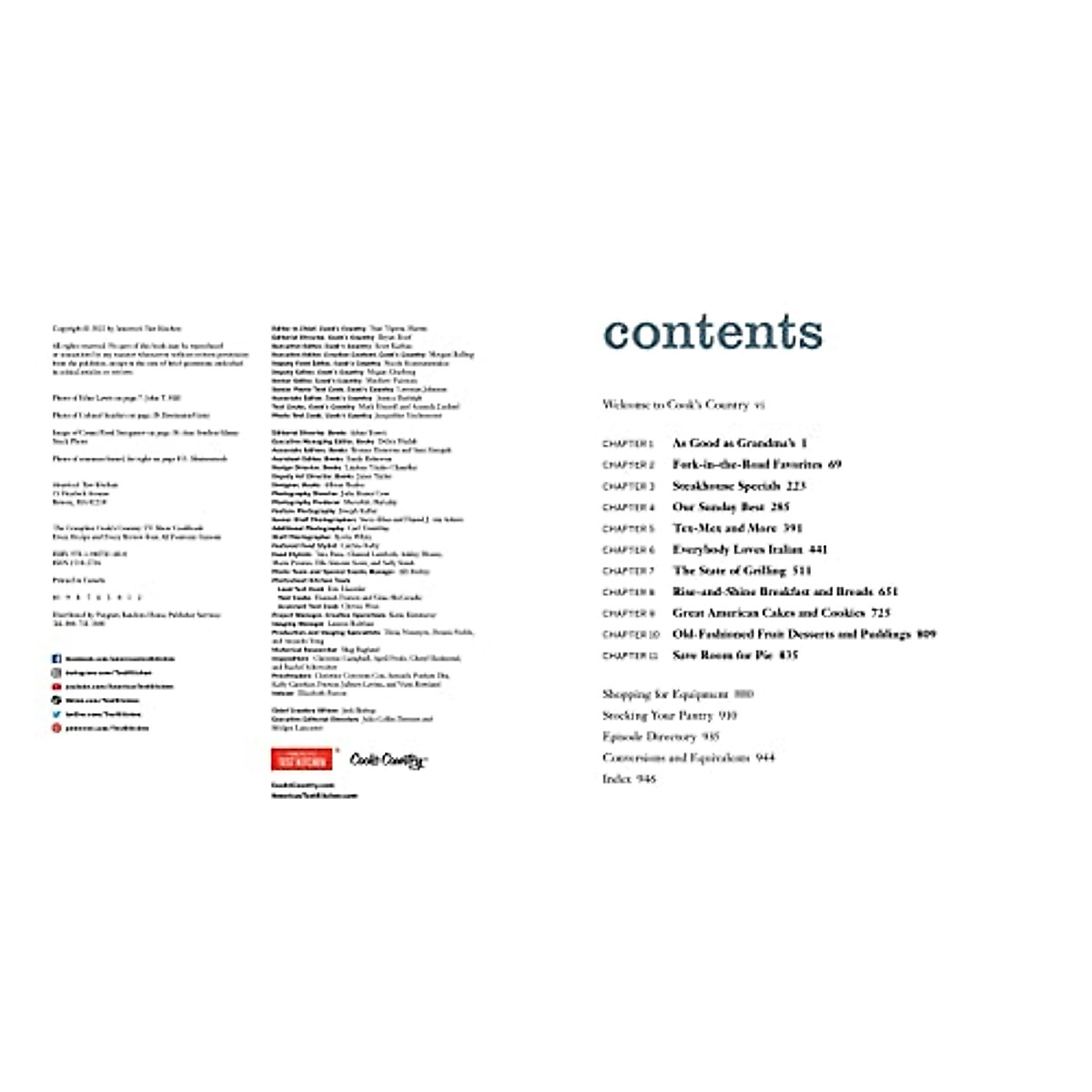 The Complete Cook’s Country TV Show Cookbook 15th Anniversary Edition Includes Season 15 Recipes: Every Recipe and Every Review from All Fifteen Seasons