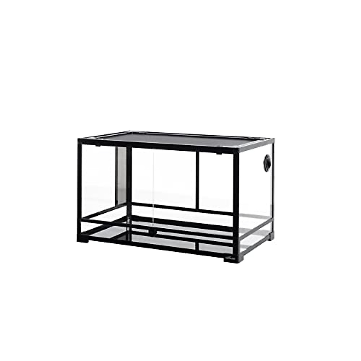 TRIXIE 41 Gallon Glass Terrarium, Double Hinged Doors, Mesh Top, Waterproof Base, Black