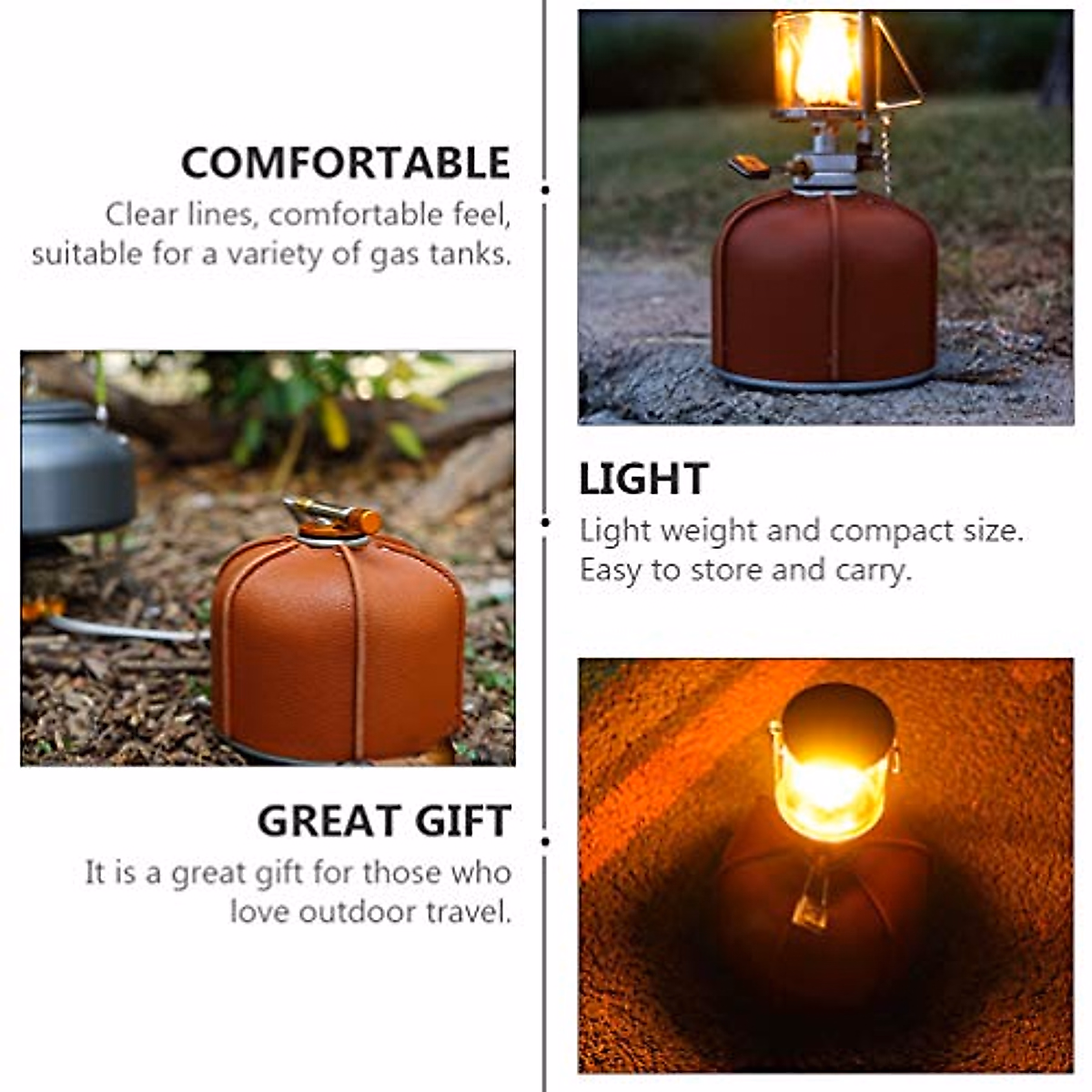 BESPORTBLE Gas Tank Cover Camping Gas Tank Protector Fuel Tank Storage Pouch Waterproof Barbecue Tank Cover for Christmas Camping Supply Coffee