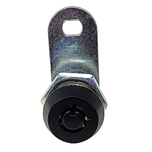 Admiral Locks 5/8 Inch Tubular Cam Lock, Keyed Alike Removable Key RV Compartment Storage Lock Cabinet Locks (5/8 Inch 90°, Black Pack of 2)