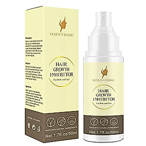 Hair Inhibitor 50ml Upgraded, Hair Stop Growth Spray, Non-Irritating Hair Removal Inhibitor for Body and Face, Arm, Armpit, Leg for Men and Women