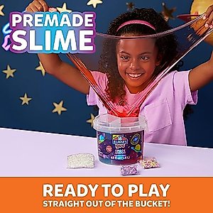 Elmer’s Gue Premade Slime Bucket, Space Adventure Theme, Includes 3 Lb. Bucket with 3 Types of Slime and 3 Sets of Add-ins