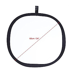 Andoer 24x24 inch Foldable Grey/White Balance Card 18% Grey Reference Reflector Grey Card with Carrying Bag