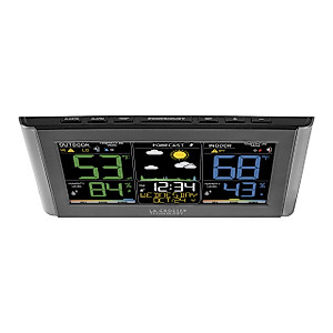 La Crosse Technology C85845-INT Weather Station, Black & S82967 Wireless Digital Personal Weather Station