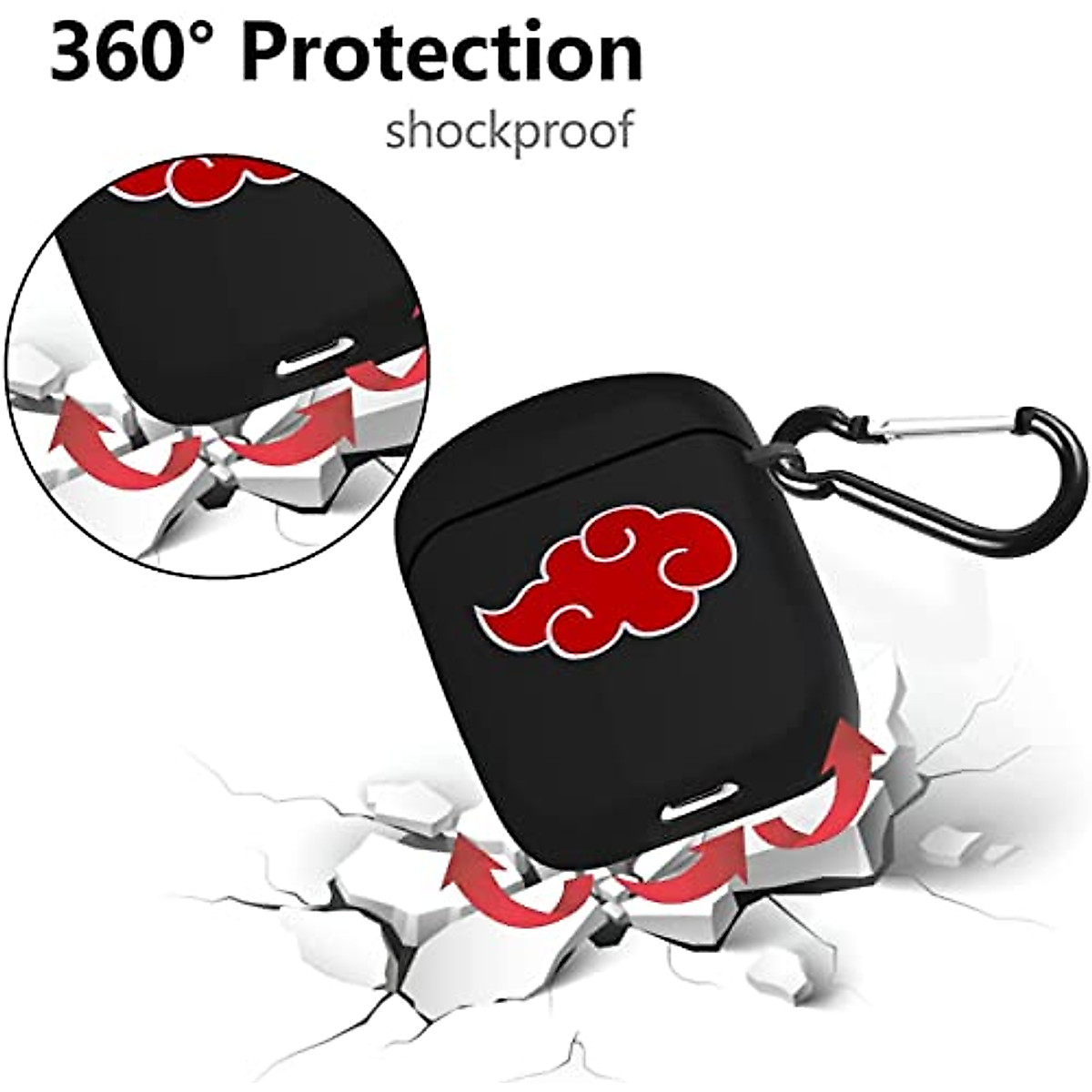 KEMENG for Airpod 1/2 Generation Case with Keychain, Cute Design Airpods 2nd 1st Generation Case Cover Unique TPU Process Soft