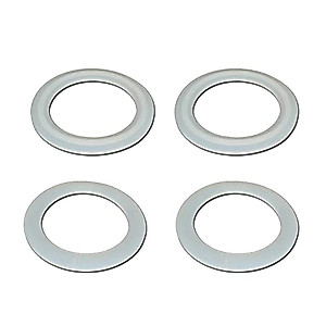 Aretle Replacement Spa Hot Tub Pump Heater Union Gasket/O-Ring 711-4030 and 711-4010 Ribbed Gasket and Flat Gasket Works on Variety of Spas Pools(2 Pairs)