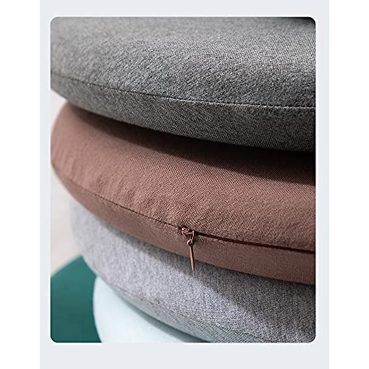 Eonxius Memory Foam Seat Stool Round Cushions Floor Support Pillow Home Office Chair Pads Pink 12''