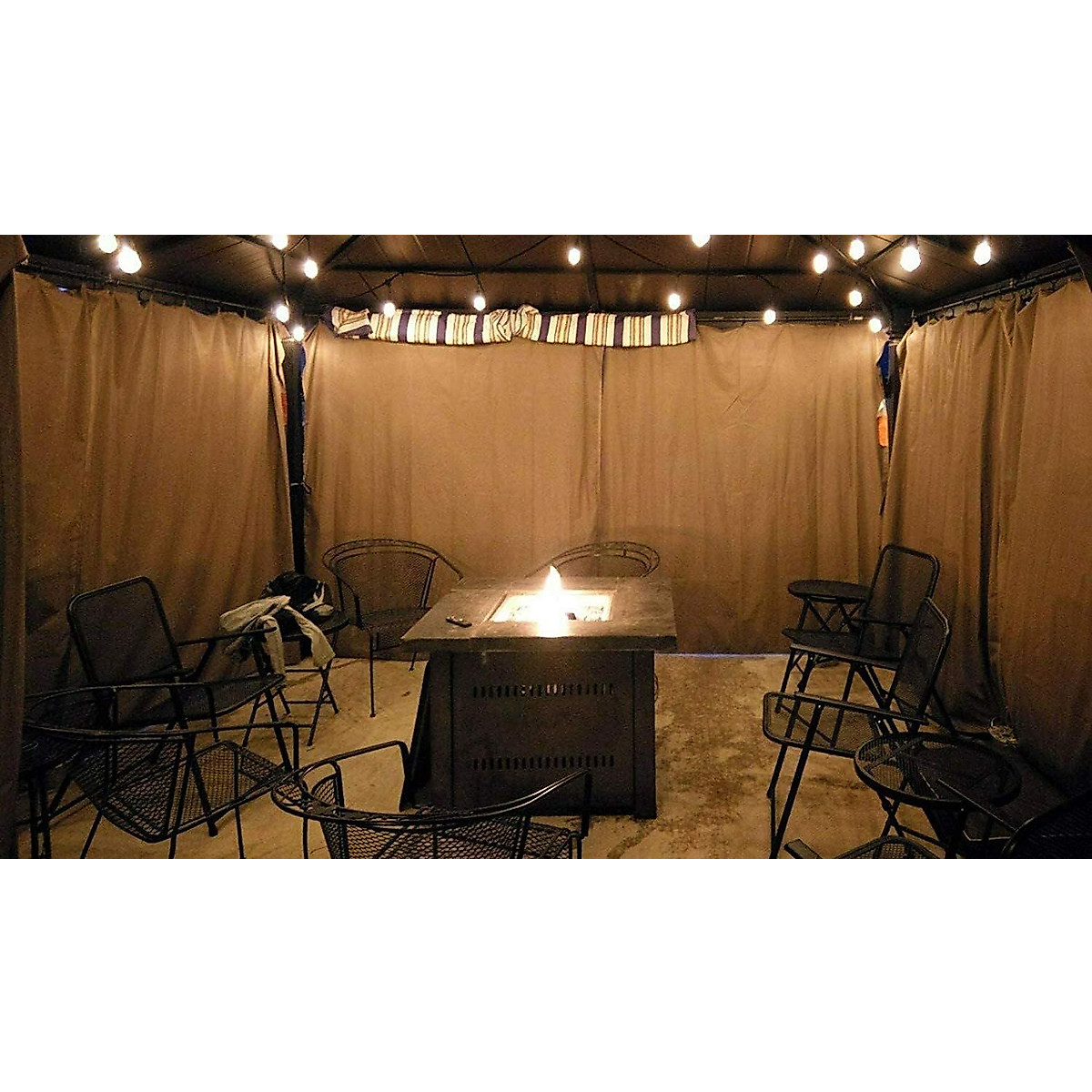 Add Privacy to Your 10 x 12 Gazebo with This Easy to Install Privacy Panel Side Wall Including Snap-on Rings