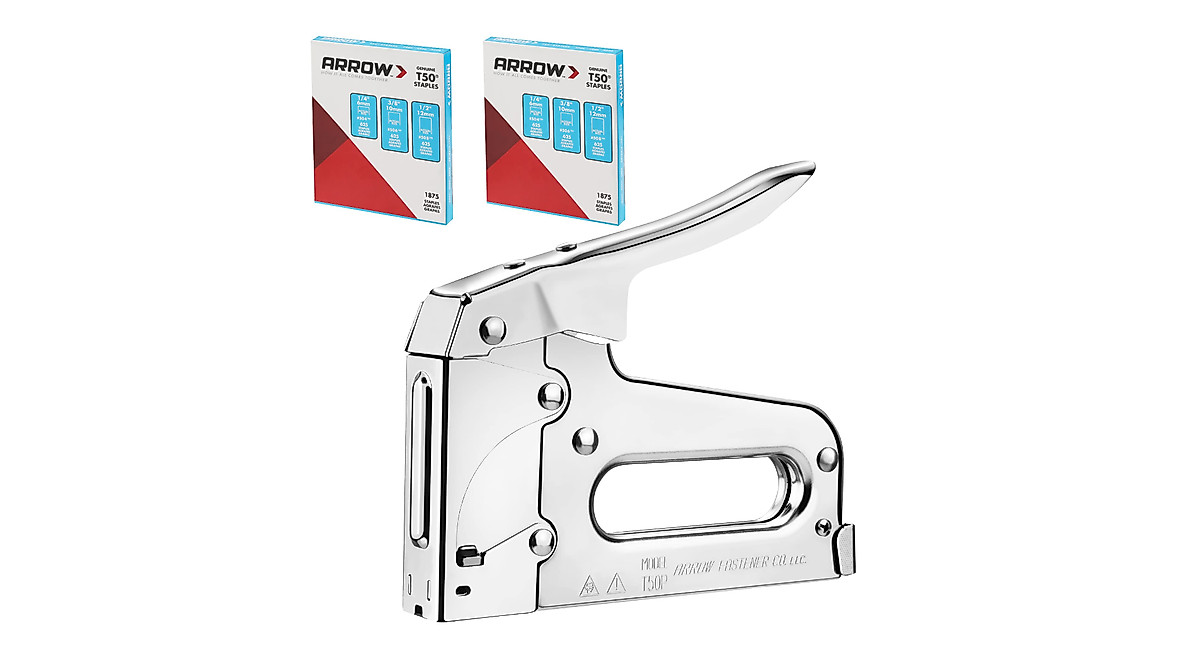 Arrow T50 Heavy Duty Staple Gun Kit with 3750 Staples for Upholstery