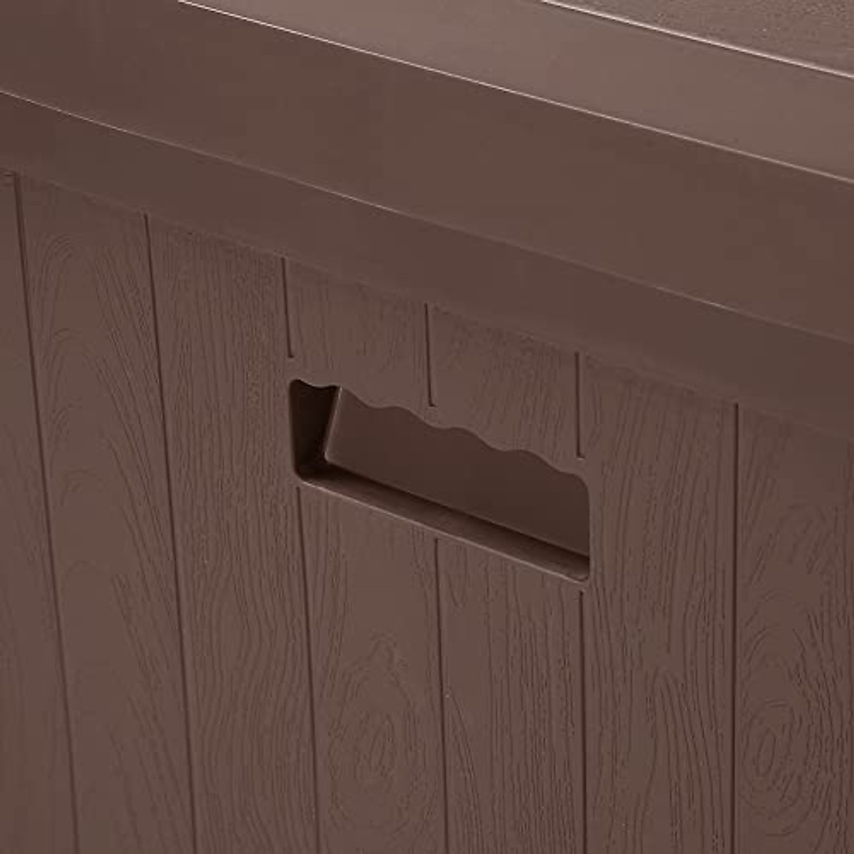 Vandue Modern Home La Jolla Weatherproof Outdoor 51 Gallon Storage Deck Box w/Lid (Brown)