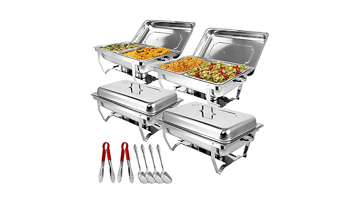 Snowtaros 8QT Chafing Dish Buffet Set for Events