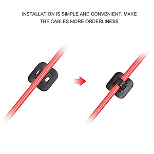 Tbest Rotating S Hook Clips for MTB Road Mountain Bike MTB C Clips MTB Kabel Clip
