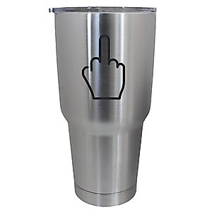 Epic Designs Cups drinkware tumbler sticker - Flip off middle finger - cute love dream sticker decal