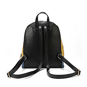 DESTINY BY NICOLE LEE Fashion Backpack Eco Leather with Two Main Compartments Zipper Closure and Adjustable Shoulder Strap Bookbag Daypack Bag for Women Girls NK12127LCT OYL