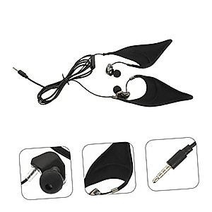 Mikikit Women Noise Fake in Accessories Earphone Computer Halloween Tablet Kids Phones Headphone Stereo Elves Elf in- with Earbuds Exercise Costume Phone Cell in-Ear Accessory Practical