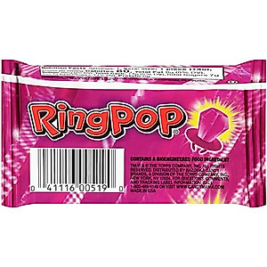 Ring Pop Colorfest Individually Wrapped Purple Very Berry 30 Count Bulk Lollipop Pack -Berry Lollipop Suckers - Fun Candy Bulk For Party Favors, Color Parties, Pool Parties, & 4th of July - Summer Treats for Kids