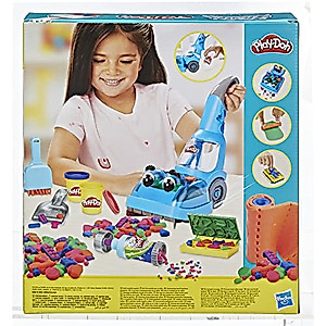 Play-Doh Zoom Vacuum and Cleanup Toy, Kids Cleaner with 5 Cans