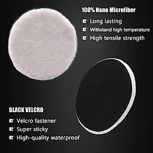 Buffing Polishing Pads, ZFE 7Pcs 6"(150mm) Waffle Foam Buffing Pads Polishing Pads Wool Pad Kit for 6Inch Backing Plate RO/DA/GA Car Polisher Boat Compounding, Polishing and Waxing