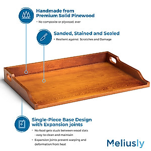 Meliusly® Solid Wood Stove Top Cover Board (30x22 inches, Solid Pine) for Electric and Gas Stove, Large Oven Noodle Covers Farmhouse Stovetop Tray