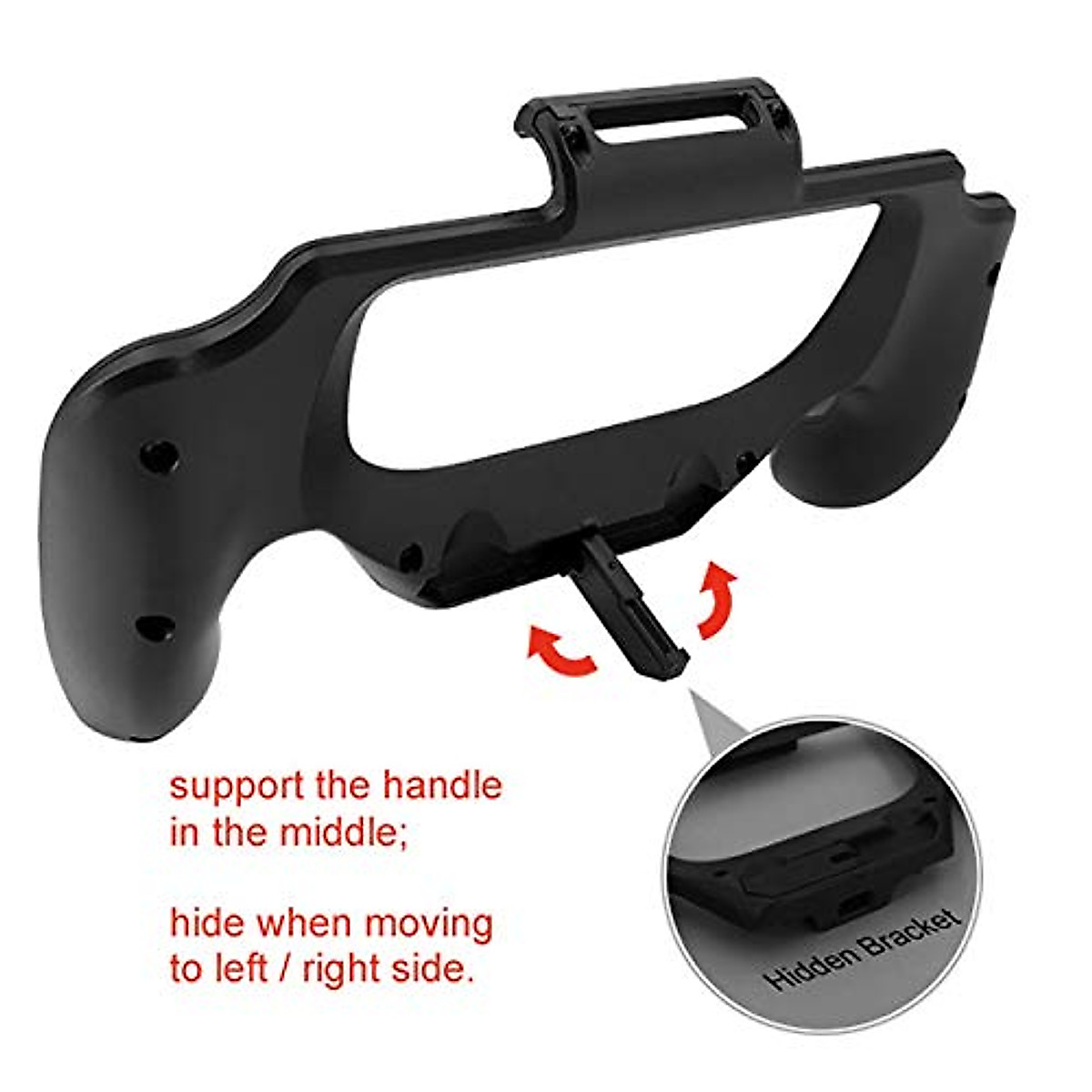 SANON Grip Type Protective Cover Hand Grip with Back Bracket Compatible with Switch Lite Console