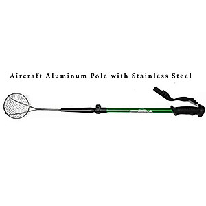 VOS Beach Multifunction Sand Sifter (Green, 2 Pack) Extra Long Adjustable Handle, Shell Scoop, Sand Scoop, Back Saver, Hygienic Pet Cat Litter Scoop, Aquarium Accessories Tool