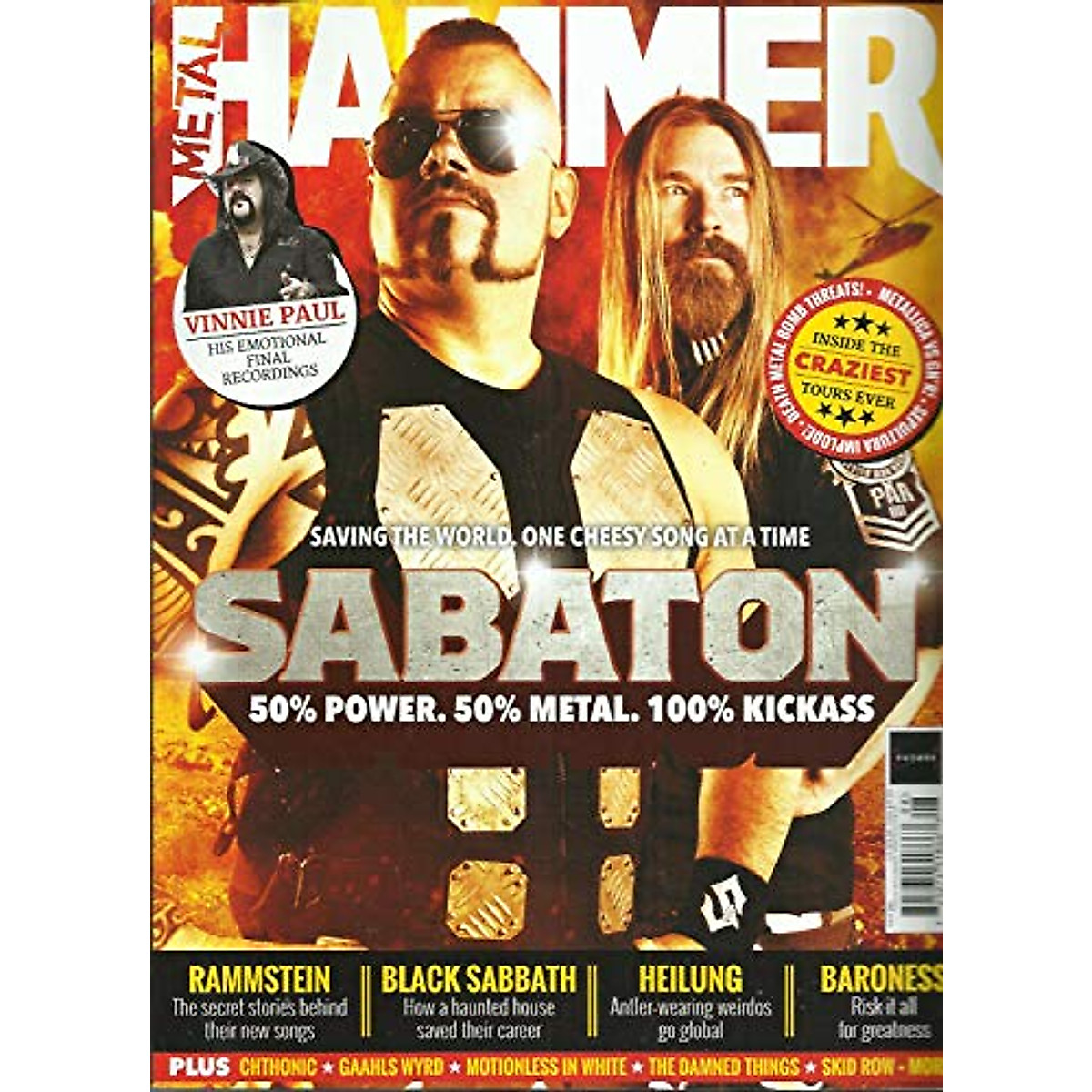 METAL HAMMER MAGAZINE, AUGUST, 2019 ISSUE # 324 (3 FREE GIFTS NOT INCLUDE)