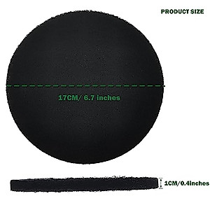 12 Pack Round 6.7inches Charcoal Filter Replacement Refill Sets for Kitchen Compost Bin and Countertop Bin Pail. Absorbs and Traps Trash Odor, Fresh Indoor Air