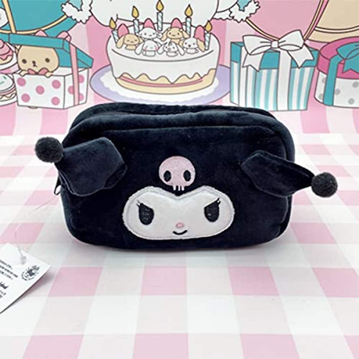 ROFOLO Cute Cosmetic Bag, Cartoon Makeup Bag for Girls, Kawaii Anime Cartoon Capacity bag case for women