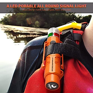 GOODSMANN Boat LED All Round Signal Light with Suction Cup & Magnetic Base for Boat Kayak